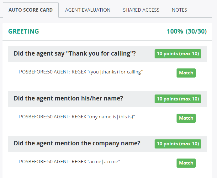 Automated Call Scoring | Call Center Automated Scorecards
